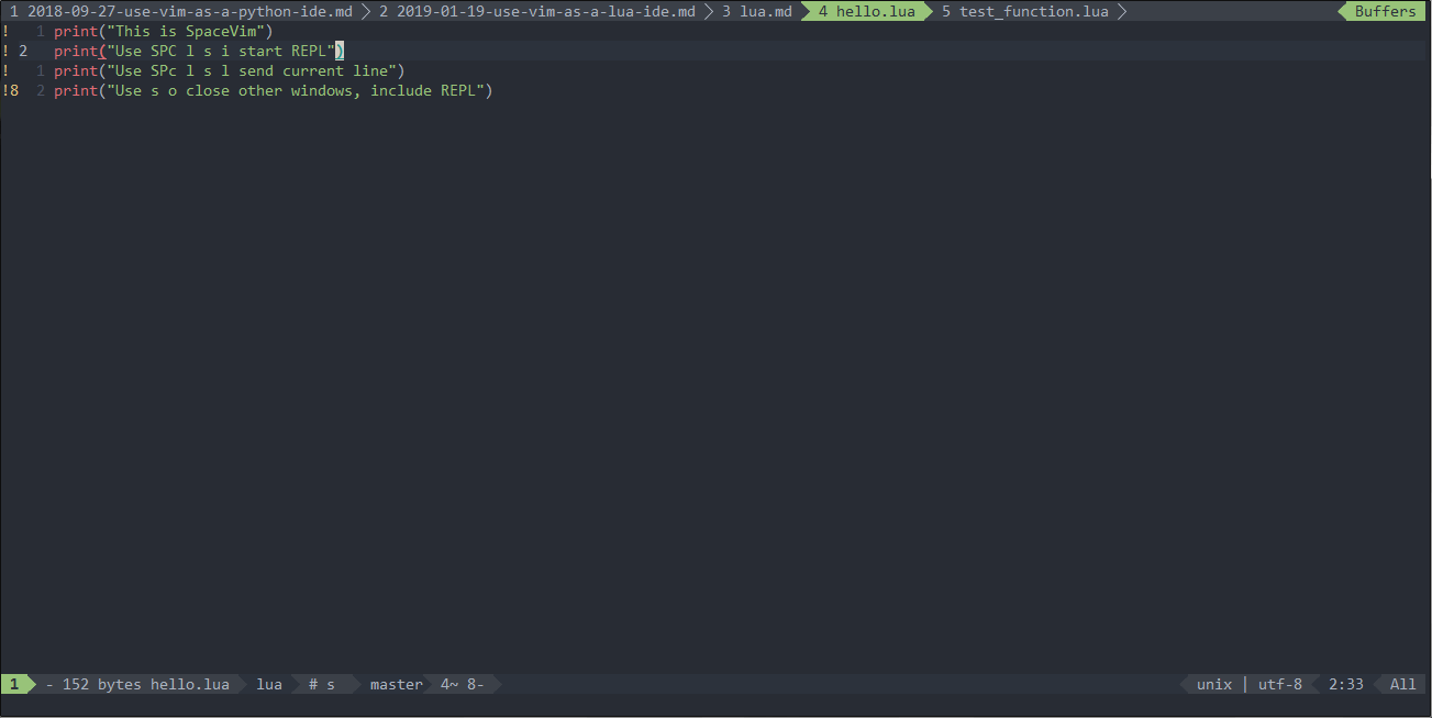 如何使用Vim搭建Lua开发环境详解_spacevim luacheck-CSDN博客