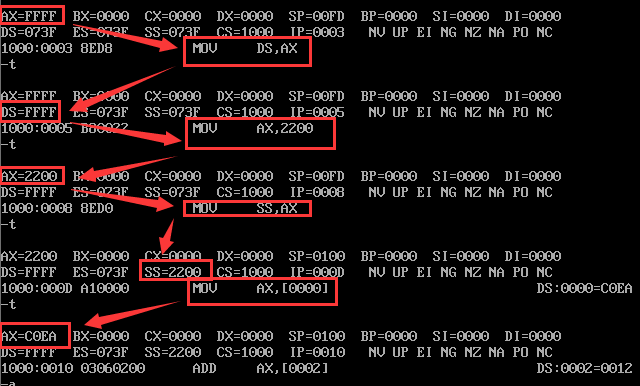 DOS汇编DEBUG基本命令及其功能详解_dos debug-CSDN博客