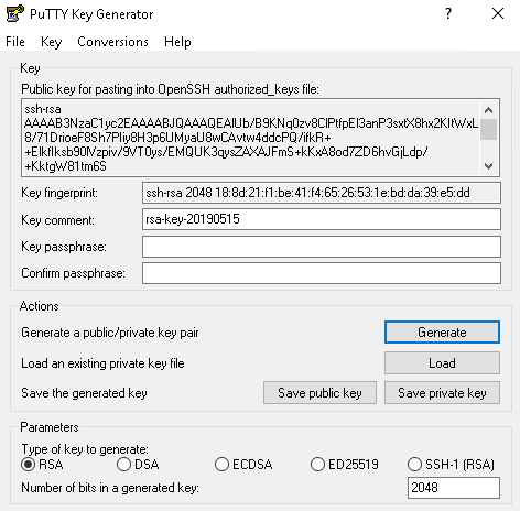 puttygen生成公私钥_如何使用Puttygen生成腻子密钥？-CSDN博客