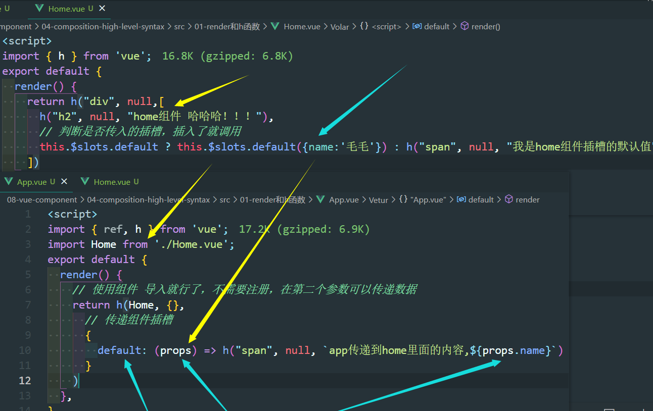 Vue3学习之旅--Composition API--高级篇--render和h函数以及jsx的使用_vue3 使用h 和jsx-CSDN博客