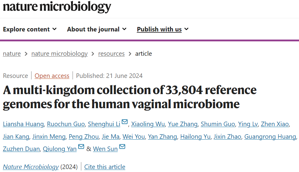 Nat Microbiol | 孙文/鄢秋龙/李胜辉构建人类阴道3.3万个基因组集-CSDN博客