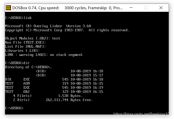 Windows10 下搭建汇编语言开发环境（ 利用 DOSBOX 和 MASM32 ）-CSDN博客
