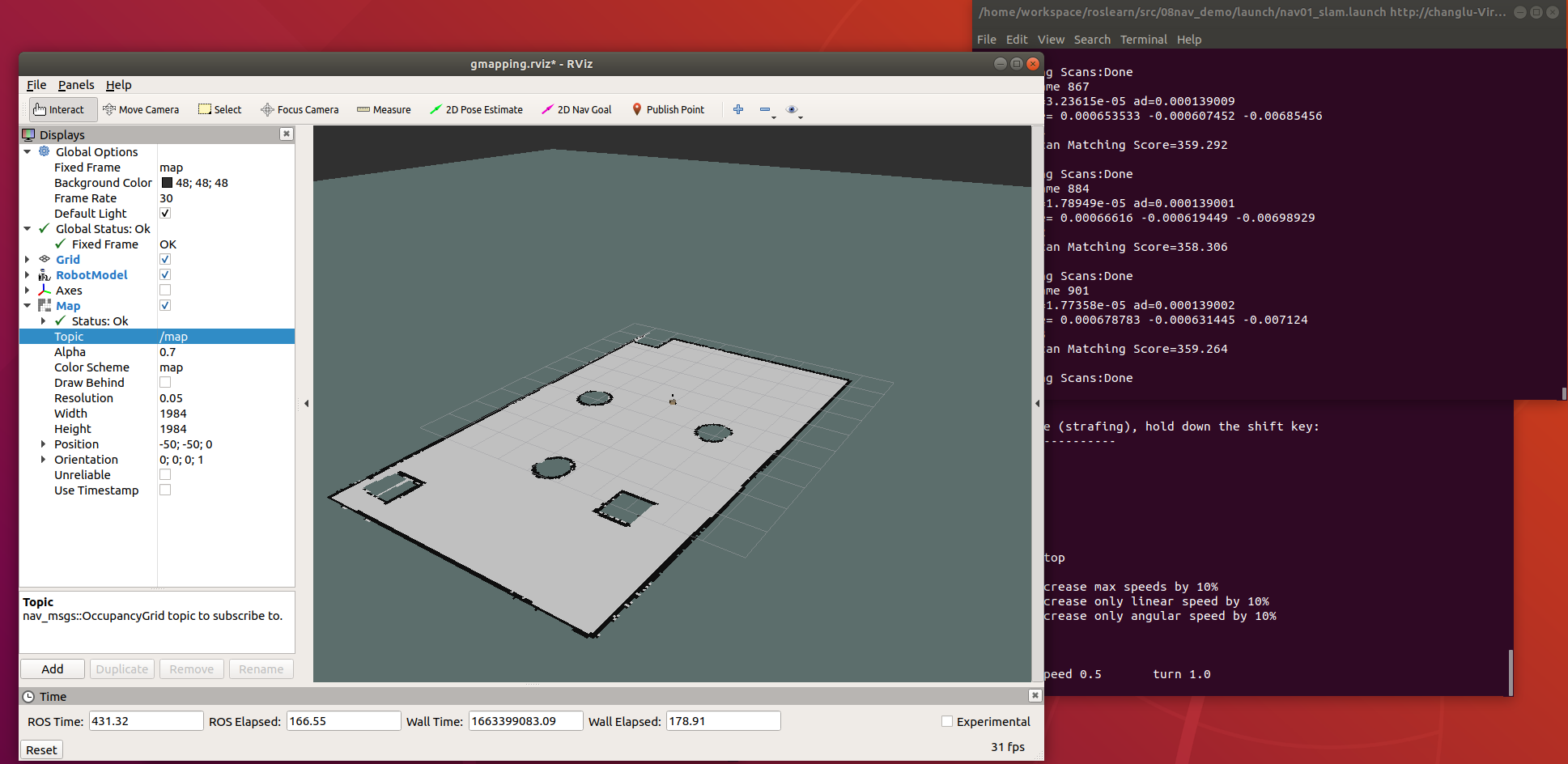 ROS学习笔记08、机器人导航仿真（slam、map_server、amcl、move_base与导航消息介绍）_amcl安装-CSDN博客