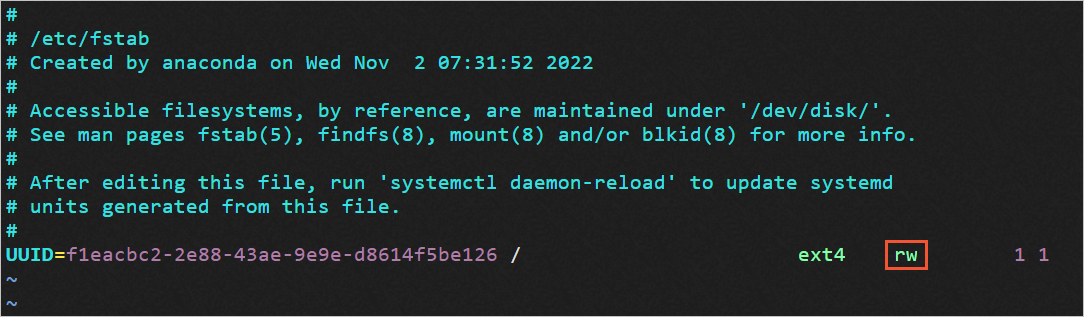 Linux实例在修改文件时遇到“Read-only file system ***”错误怎么处理？_怎么将服务器read-only file ...