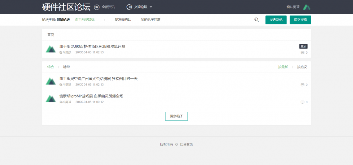 基于javaweb的硬件社区论坛网站java Web论坛系统 Csdn博客