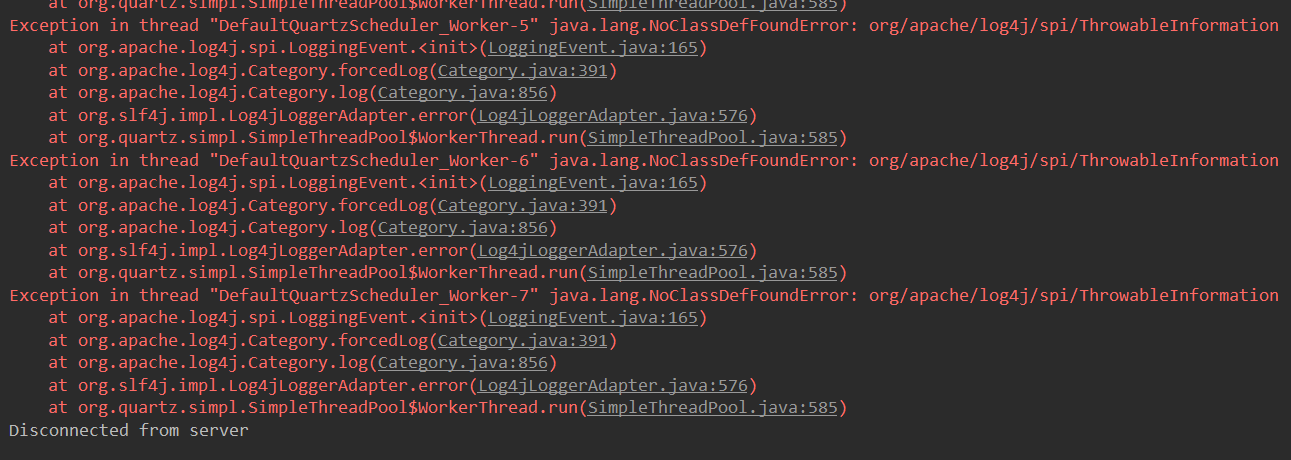 java quartz 停止_Java学习-4 Quartz线程无法随Tomcat停止的处理（Exception in thread "DefaultQuartzScheduler ...