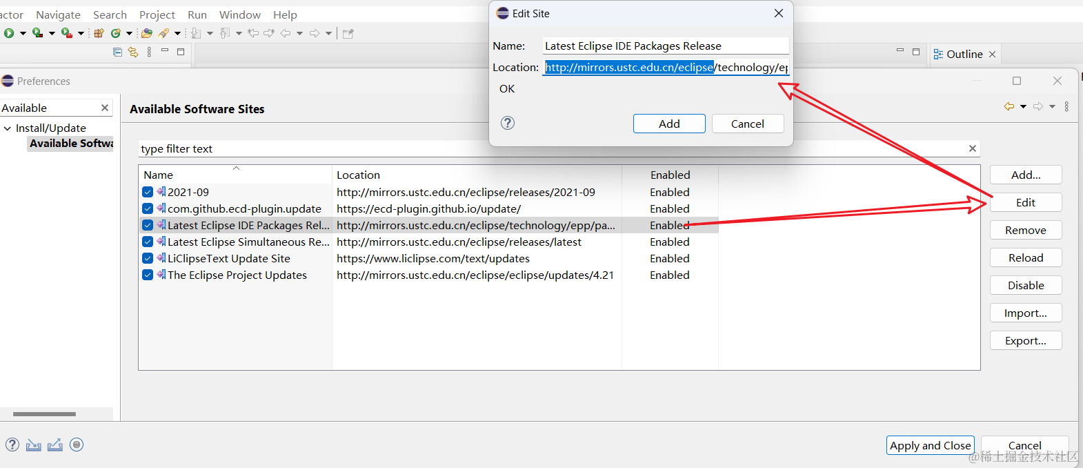 Eclipse 修改插件市场下载源_eclipse marketplace换源-CSDN博客
