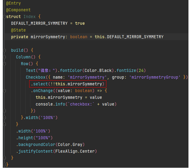 【ArkTS】CheckBox组件选中状态失效_arkts checkbox-CSDN博客
