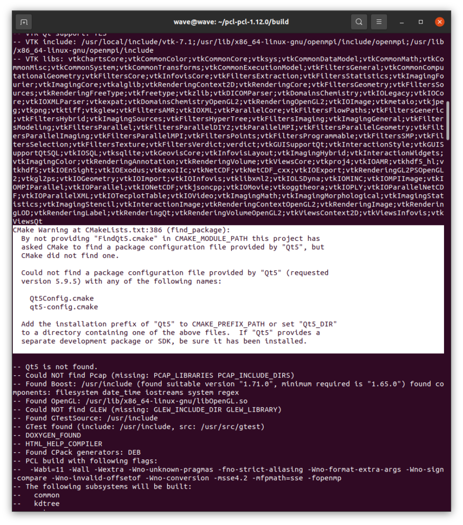 Ubuntu20.04安装PCL1.12（带GPU）_ubuntu pcl 1.12-CSDN博客
