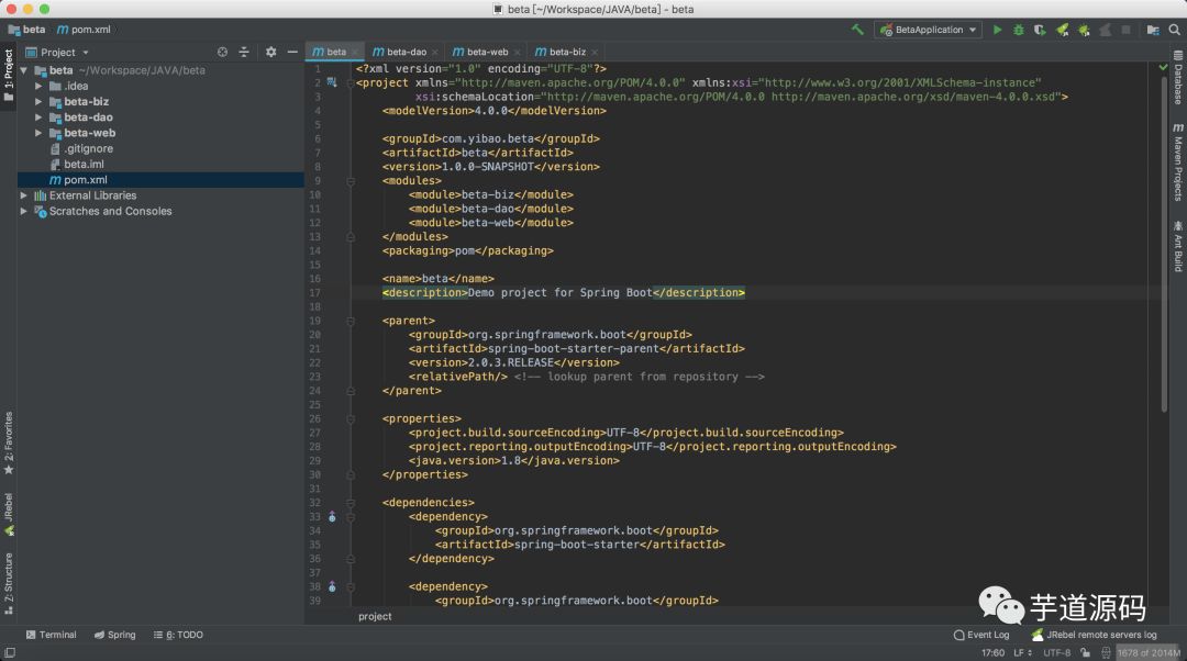 Spring Boot + Mybatis 多模块（module）项目的完整搭建教程_多module项目-CSDN博客
