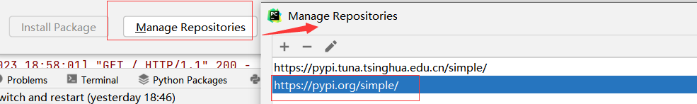 pycharm中创建Flask项目时flask安装包下载失败问题（from flask import Flask报红/No module ...