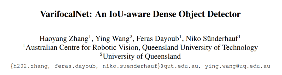CVPR 2021 Oral | 55.1 AP！VFNet：全面提升密集目标检测性能-CSDN博客