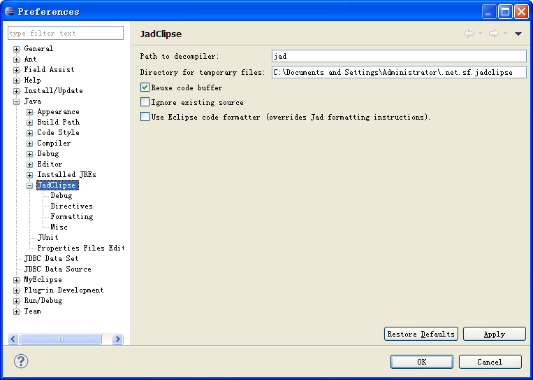 java反编译工具jadclipse_Jadclipse--基于eclipse的java反编译工具-CSDN博客