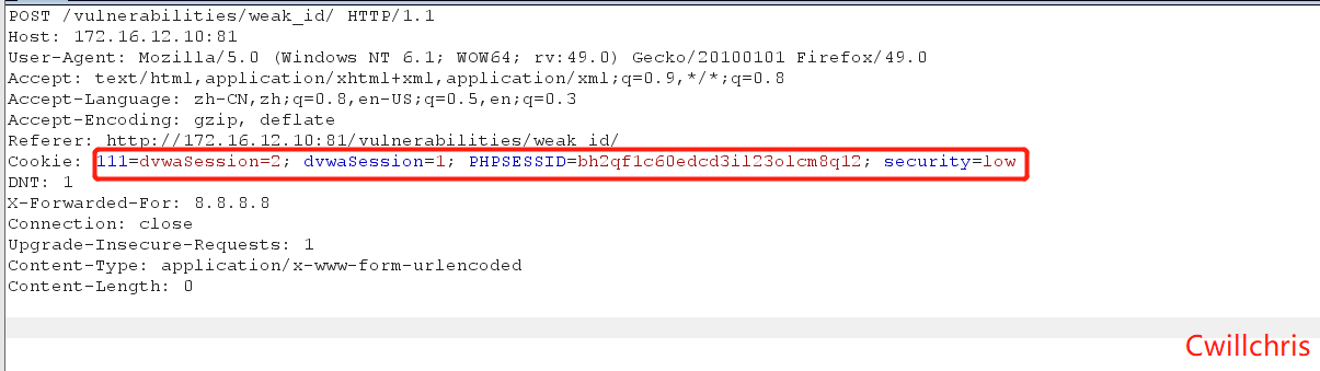 实验：DVWA—Weak Session IDs（弱口令）_dvwa weak session ids-CSDN博客