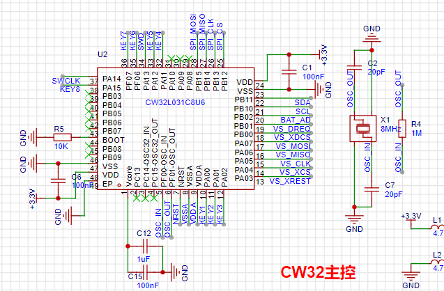 基于CW32的MP3播放器（VS1053B解码芯片）_tx4310b原理图-CSDN博客