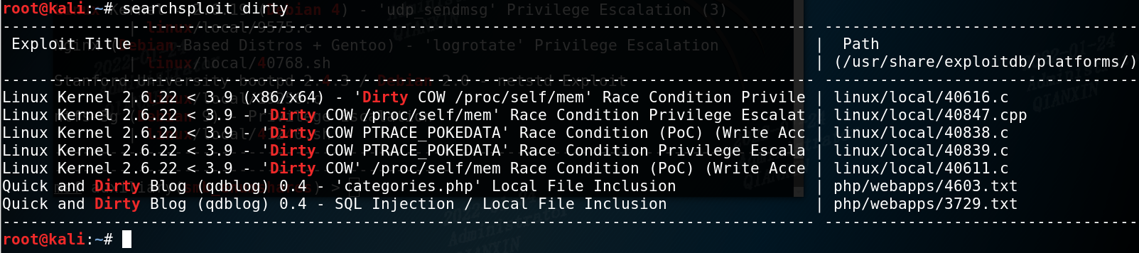 dirtyCow脏牛内核提权_centos7 3.10 内核提权漏洞-CSDN博客