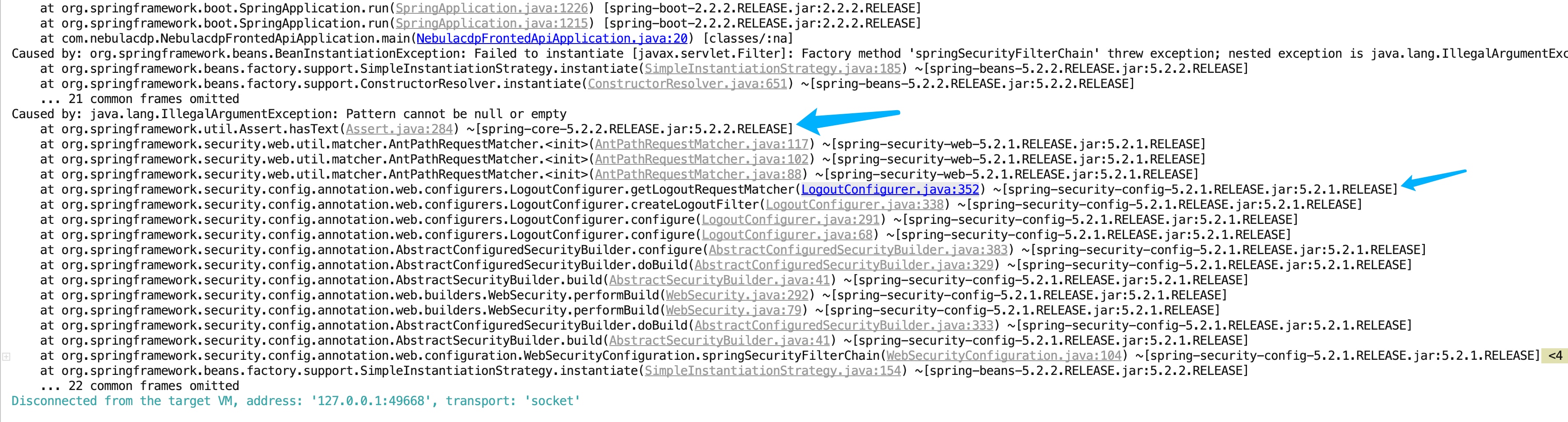 Springsecurityfilterchain Pattern Cannot Be Null Or Empty Csdn博客 