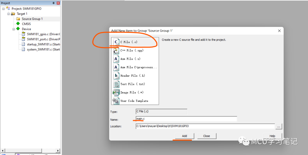 华芯微特SWM181学习笔记--GPIO应用与环境搭建_华芯微特swm181入门-CSDN博客
