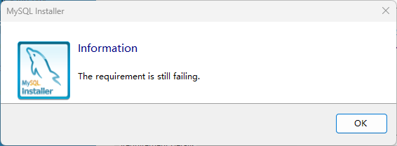 安装mysql在check requirements 出现问题 不能继续安装 the requirement is still failing，检测python未安装_mysql check ...