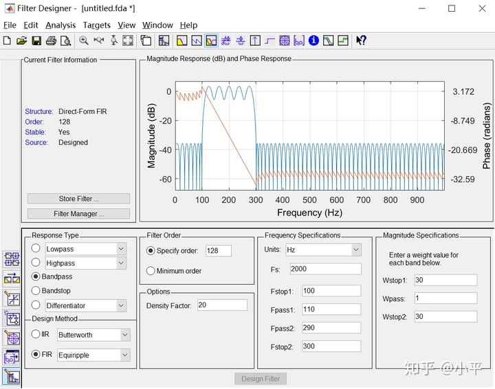 matlab fir1带通滤波器_如何快速设计应用一个FIR滤波器_weixin_39607798的博客-CSDN博客
