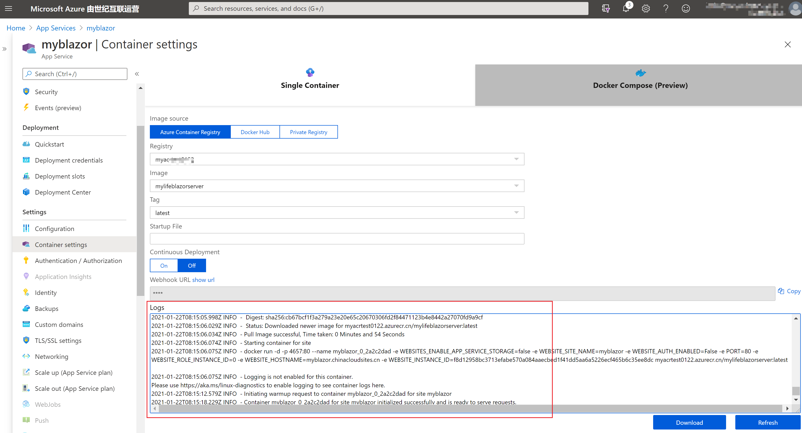 linux版azure应用服务,【Azure App Service For Container】创建ASP.NET Core Blazor项目并打包为Linux镜像发布到Azure应用服务 ...
