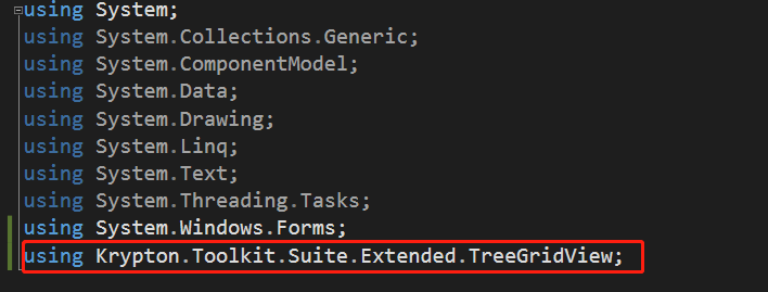 C# ：Krypton旗下扩展控件TreeGridView的使用方法_kryptontreegridview-CSDN博客