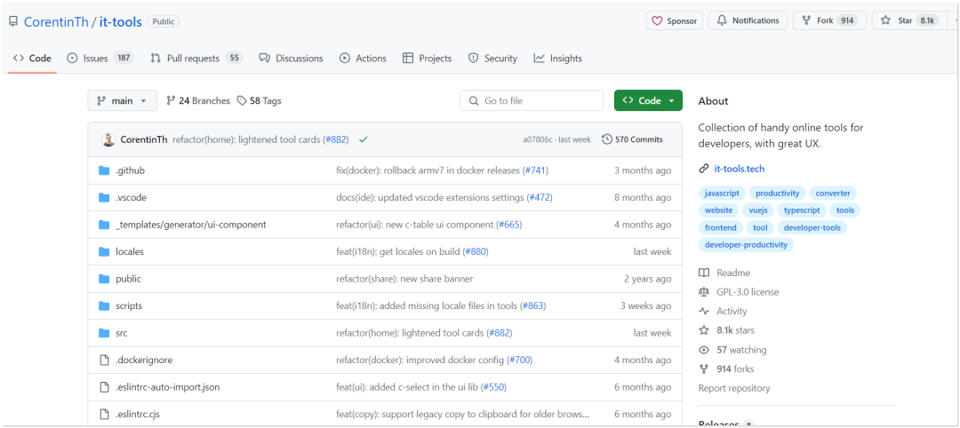 GitHub屠榜！8.1k star ！一分钟搭建属于你的开发工具箱！（文末福利）_github ittools-CSDN博客