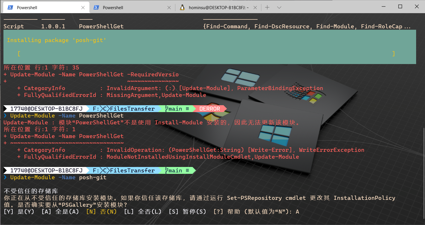 Windows-Terminal美化以及通过OhMyPosh美化PowerShell_wip 8th anniversary wallpaper-CSDN博客
