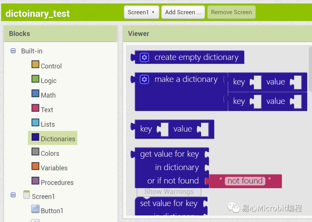 #字典通过key取value_MIT App Inventor 新增 dictionary字典数据型态-CSDN博客
