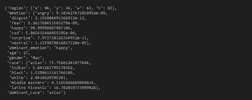 使用 Python +OpenCV+Deepface实现人脸、情感和种族检测-CSDN博客