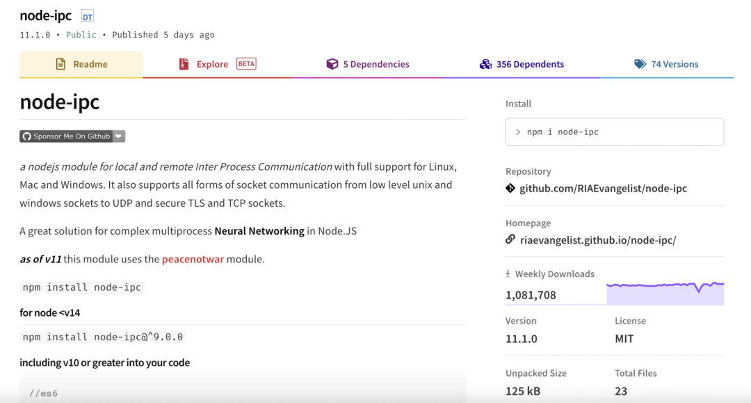 著名npm包被毁，GitHub强烈谴责！开源作者因反俄给代码投毒遭猛烈抨击-CSDN博客