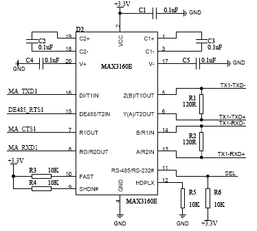 基于MAX3160E的RS485接口芯片的电磁兼容性设计详解-CSDN博客