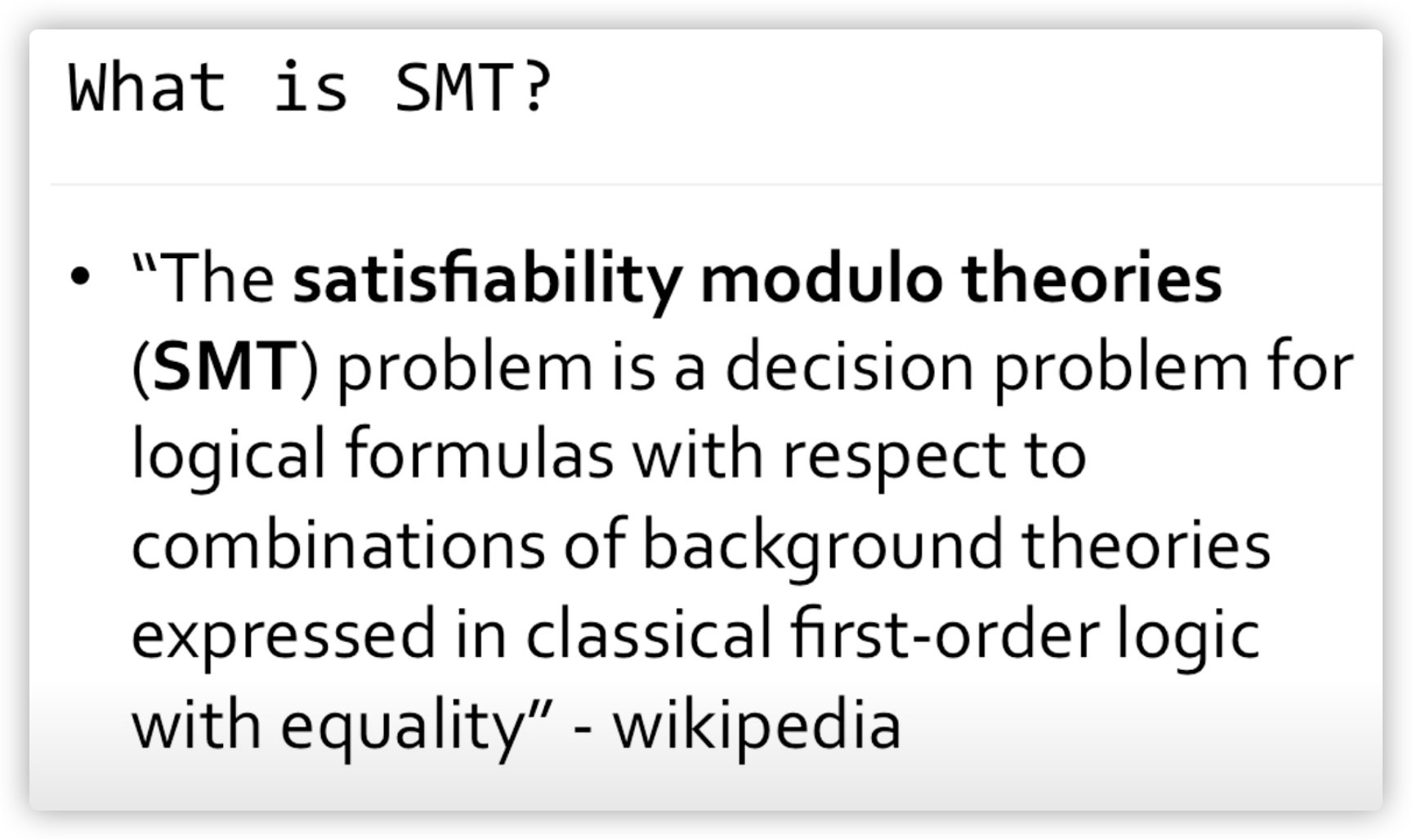 关于实用可满足性模理论（SMT）求解 Practical Satisfiability Modulo Theories (SMT) Solving...-CSDN博客