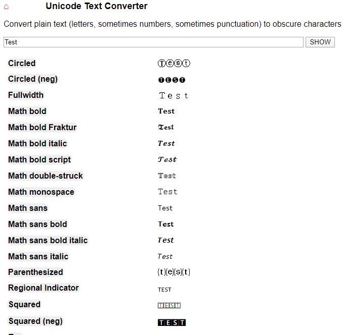 unicode字符_让你在朋友圈里脱颖而出，Unicode 字符了解一下-CSDN博客