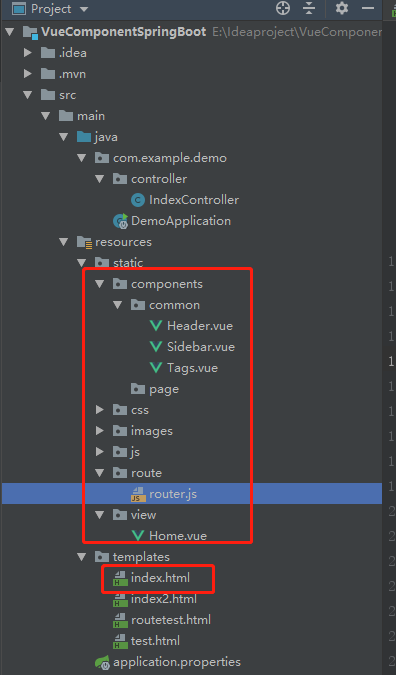 Vue组件化开发嵌入springbootspringboot嵌入vue Csdn博客