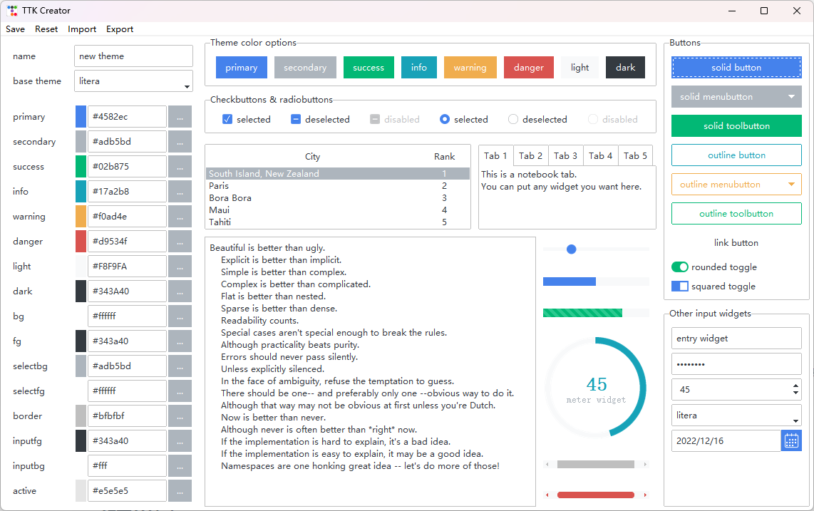 38 Tkinter Ttkbootstrap 主题 Ttkbootstrap主题创建 Csdn博客