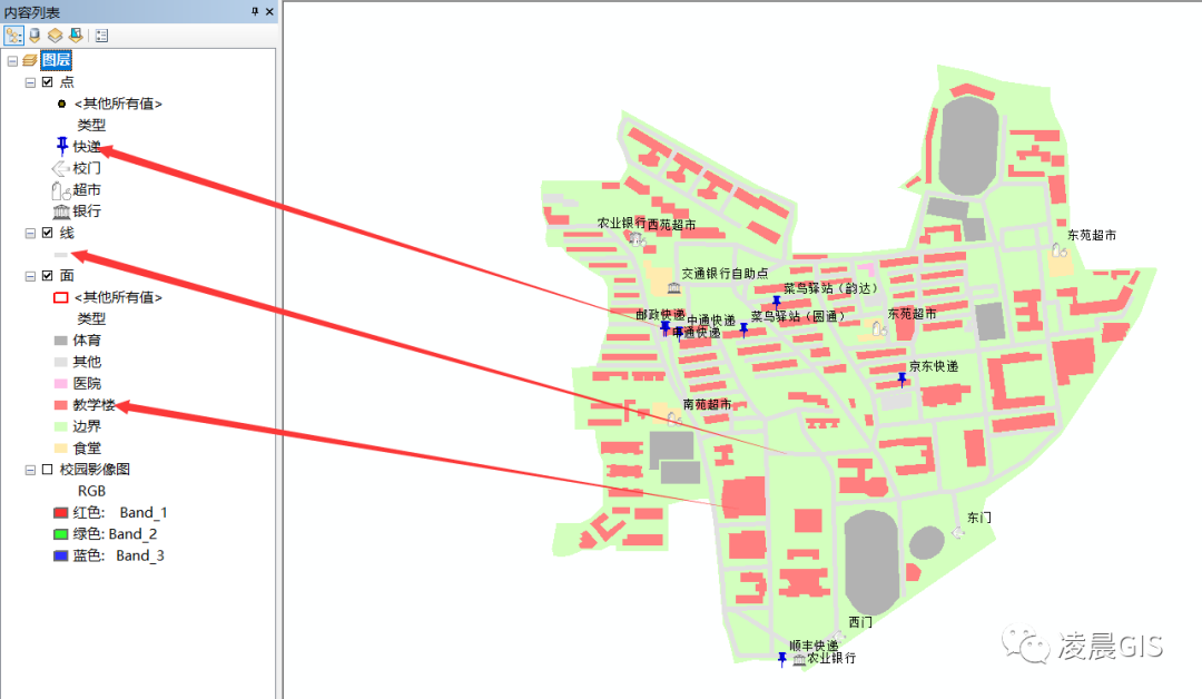 如何利用ArcGIS制作校园地图-CSDN博客