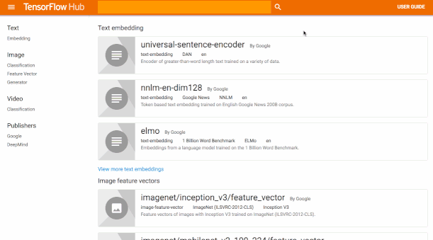 TensorFlow Hub：探索机器学习组件化-CSDN博客
