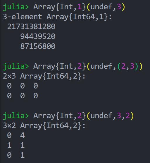 Vector二维数组初始化我爱julia之入门 042(数组) Csdn博客