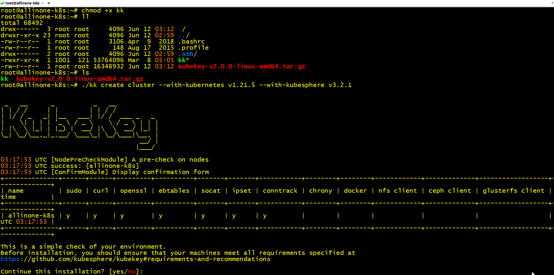 【K8S】使用 All-in-One 方式安装部署 KubeSphere_allinone-CSDN博客