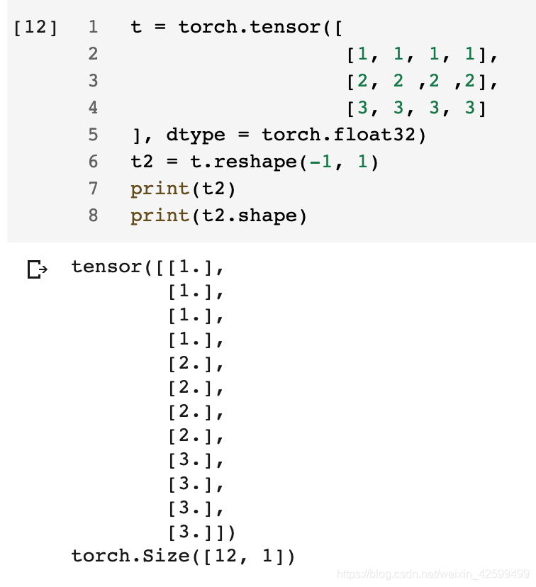pytorch的reshape函数中-1表示的意义_pytorch reshape -1-CSDN博客