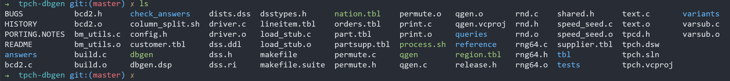 PostgreSQL导入TPC-H测试集_postgresql tpch-CSDN博客