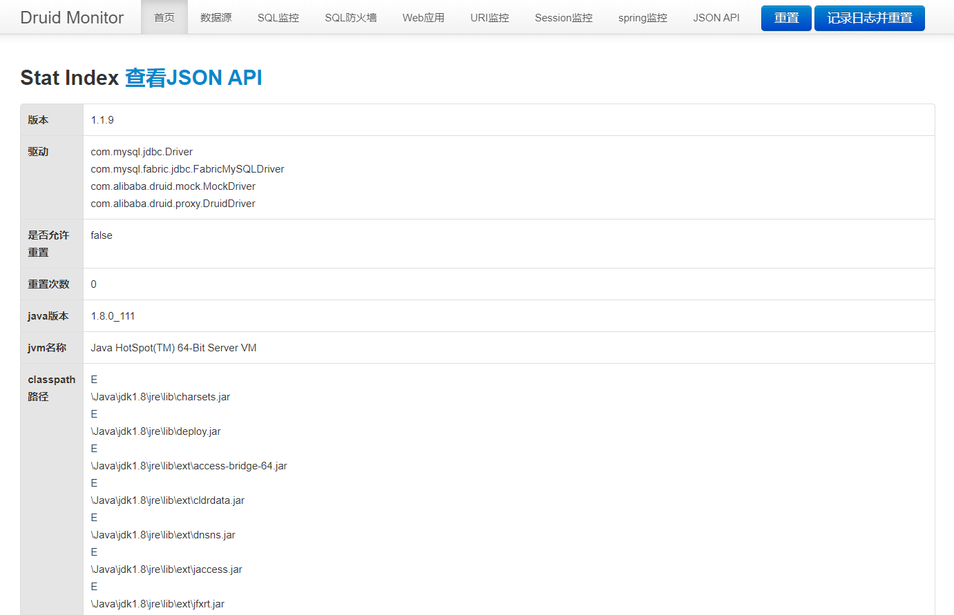 Springboot 中配置 druid 监控_druid监控页面 nacos-CSDN博客
