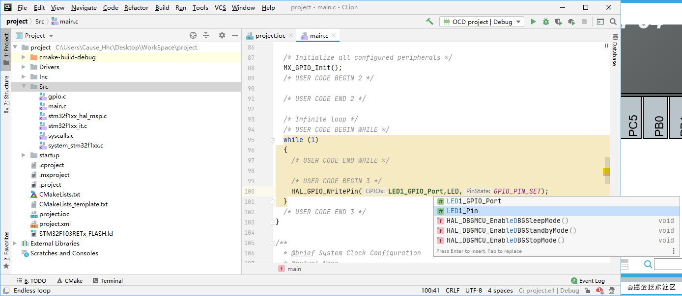 Clion+STM32CubeMX使用指南_clion怎么回复ioc文件-CSDN博客