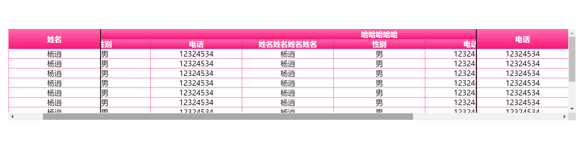 纯css实现table固定表头和首尾列以及表格边框设置 Table前三列固定css Csdn博客