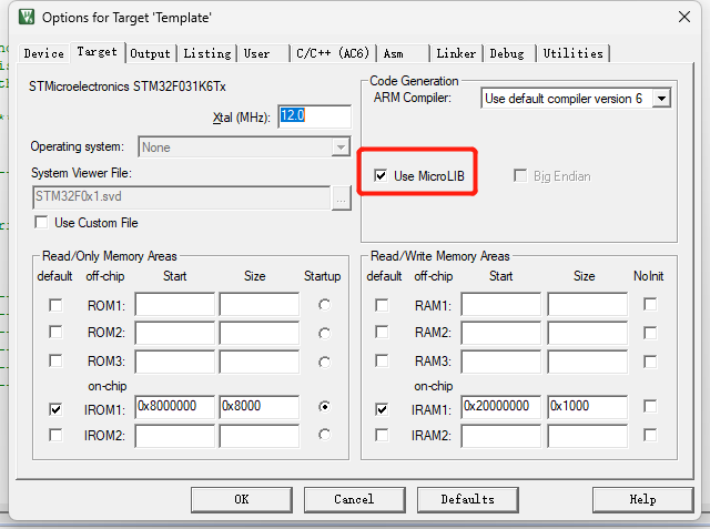 创建一个STM32F031工程模板（标准库）_stm32f0标准库-CSDN博客