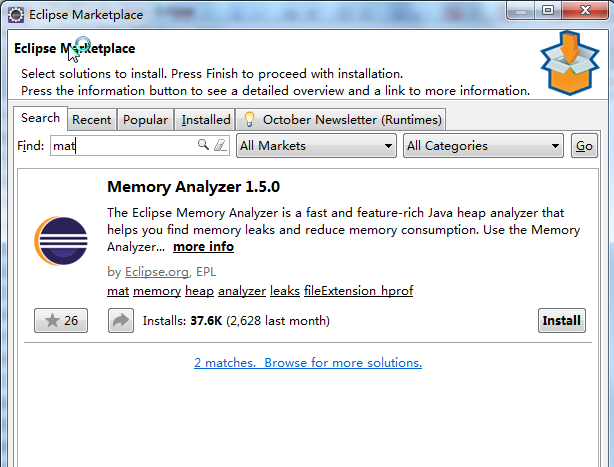 MAT(Memory Analyzer Tool)工具之eclipse安装_memory analyzer tool安装煲-CSDN博客