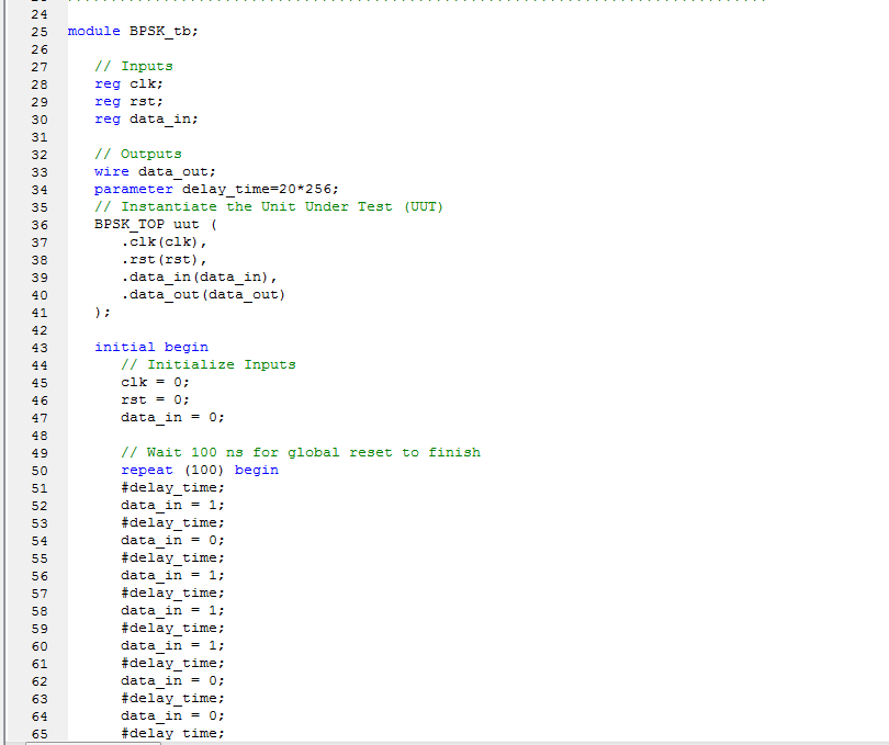 Bpsk调制解调设计verilog代码ise仿真bpsk Verilog Csdn博客 