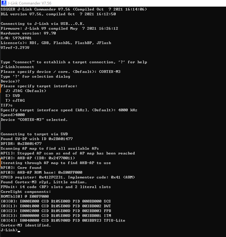 JLink Commander调试方法_jlink调试方法-CSDN博客